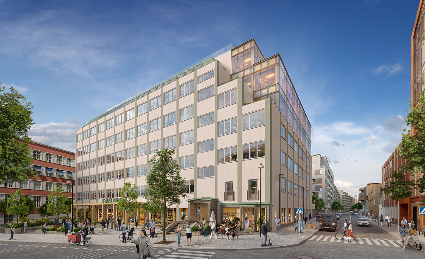 To renovate office building in Stockholm